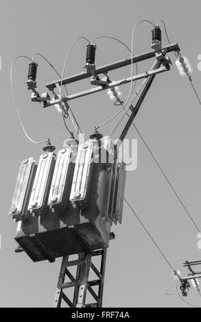 Old Electric transformer Stock Photo - Alamy