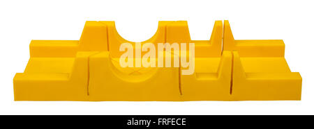 Plastic mitre box on white Stock Photo - Alamy