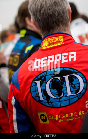 Castle Donington, Derby, UK. 22nd March, 2016. A detail view of Jason ...