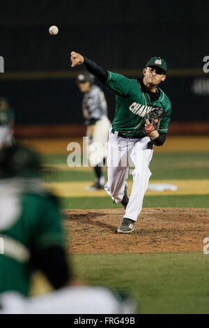 Wake Forest Demon Deacons relief pitcher Griffin Roberts (43) looks to ...