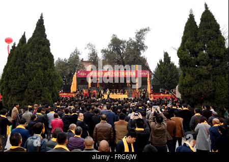 Luyi, China's Henan Province. 23rd Mar, 2016. People take part in a ...