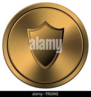 Copper metallic internet icon on white background Stock Photo - Alamy