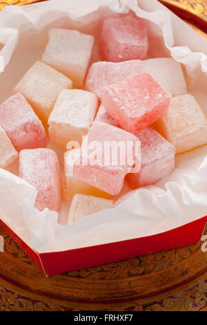Loukoumi, Greek / turkish traditional delight Stock Photo - Alamy