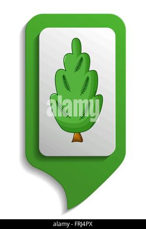 Juniper icon Vector symbol or sign set collection in black and white ...