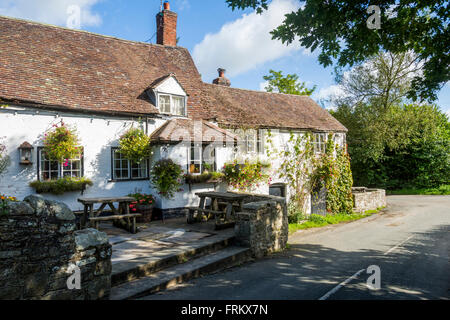 15th century Royal Oak Inn Meavy Dartmoor National Park Devon England ...