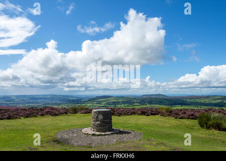 England, Shropshire, The Long Mynd. View from the Long Mynd looking ...