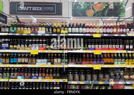 Morrisons. Craft beer in Morrisons supermarket. UK Stock Photo - Alamy