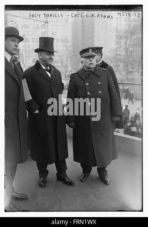 Secy Daniels, Capt. C.A. Adams, Photograph shows Secretary of the Navy ...