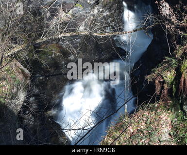 Deil's Cauldron Waterfall, Comrie, Scotland Stock Photo - Alamy