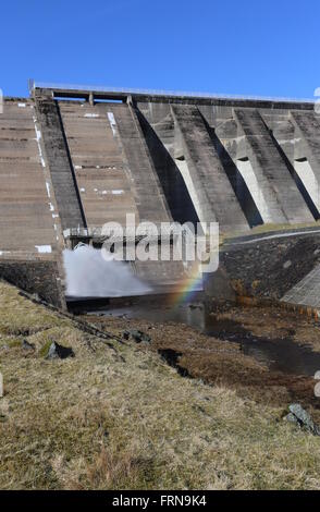 River Lednock and dam Glen Lednock Scotland March 2016 Stock Photo - Alamy