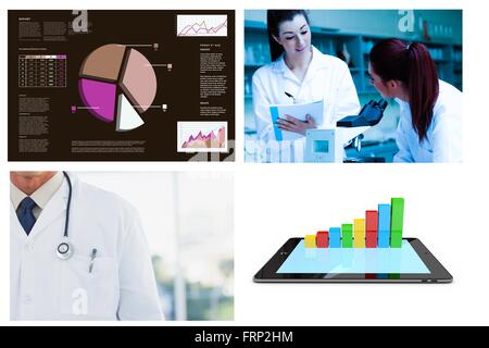 Collage of scientists in a laboratory Stock Photo - Alamy