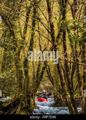 Whitewater kayaking in Spain Stock Photo - Alamy