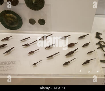 The Minoan Shield in Crete museum, Heraklion Stock Photo - Alamy