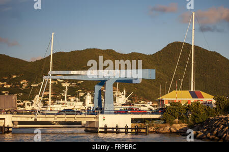 Drawbridge Bridge at Simpson Bay, St. Maarten Stock Photo - Alamy