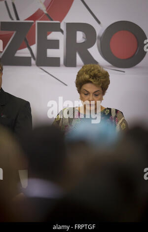 Brasilia, DF, Brazil. 23rd Mar, 2016. President Dilma Rousseff during ...