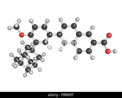 Adapalene acne treatment drug molecule. Skeletal formula Stock Photo ...