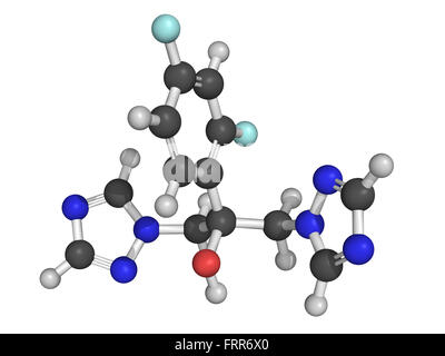 Fluconazole antifungal drug molecule Stock Photo - Alamy