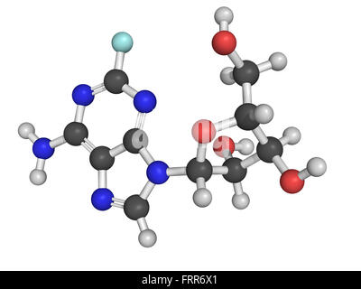 Fludarabine blood cancer drug, chemical structure. Conventional Stock ...