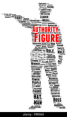 Authority figure concept word cloud background Stock Photo - Alamy