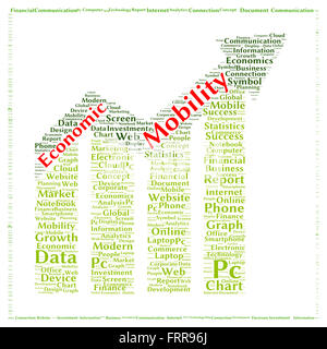 Economic mobility concept word cloud background Stock Photo - Alamy