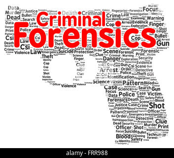 Forensic science word cloud concept Stock Photo - Alamy