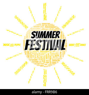Summertime word cloud concept Stock Photo - Alamy