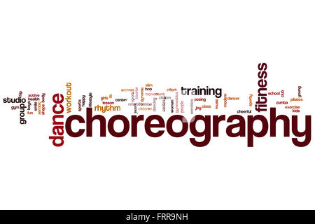 Choreography word cloud concept Stock Photo - Alamy