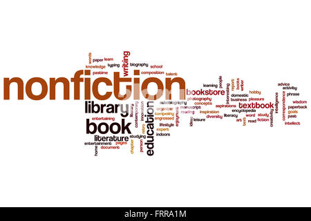 Nonfiction word cloud concept Stock Photo - Alamy