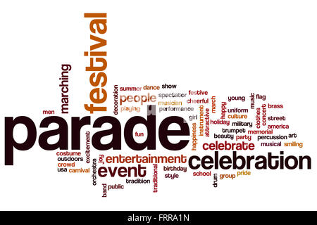 Parade word cloud concept Stock Photo - Alamy
