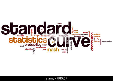 Standard curve word cloud concept Stock Photo - Alamy