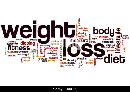 Weight loss word cloud Stock Photo - Alamy