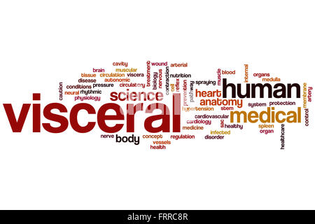 Visceral concept word cloud background Stock Photo - Alamy