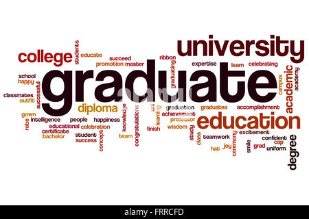 Graduate concept word cloud background Stock Photo - Alamy