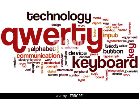 Qwerty word cloud concept with keyboard alphabet related tags Stock ...