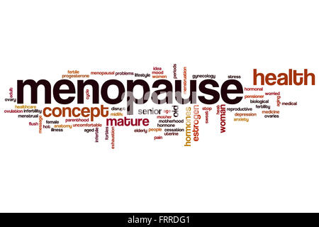 Menopause word cloud concept Stock Photo - Alamy