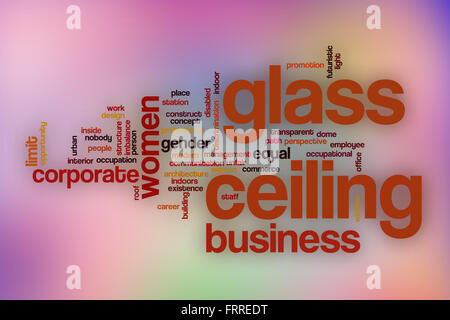 Glass ceiling concept word cloud background Stock Photo - Alamy