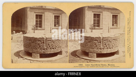 Stone of Tizoc, Aztec Sacrificial Stone Stock Photo - Alamy