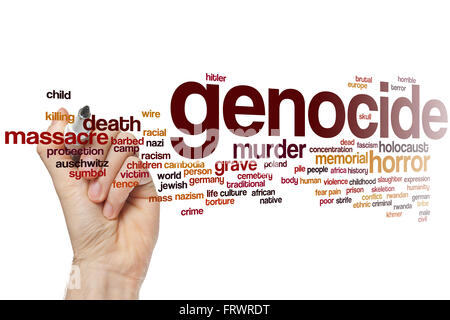 Genocide word cloud concept Stock Photo - Alamy