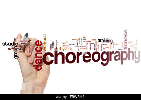 Choreography word cloud concept Stock Photo - Alamy
