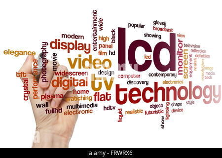 Screen resolution, word cloud concept on white background Stock Photo ...