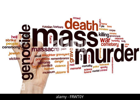 Mass murder word cloud concept Stock Photo - Alamy