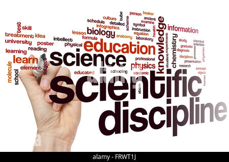 Scientific discipline word cloud concept Stock Photo - Alamy