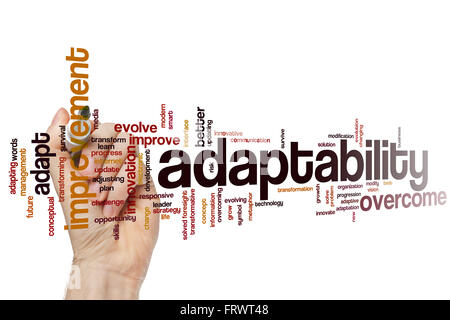 Adaptability word cloud concept Stock Photo - Alamy