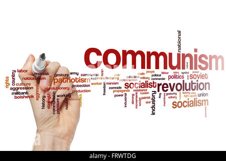 Communism concept word cloud background Stock Photo - Alamy