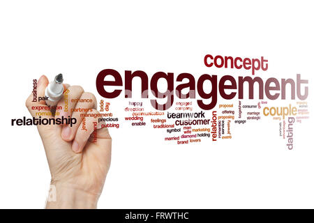 Engagement word cloud Stock Photo: 100756034 - Alamy