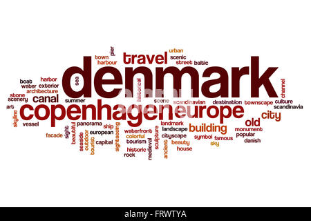 Denmark word cloud Stock Photo - Alamy