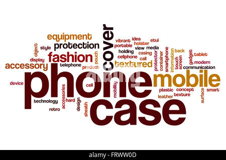 Phone case word cloud Stock Photo - Alamy