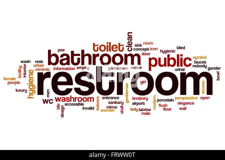 Lavatory word cloud Stock Photo - Alamy