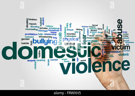 Stop domestic violence word cloud shape concept Stock Photo - Alamy