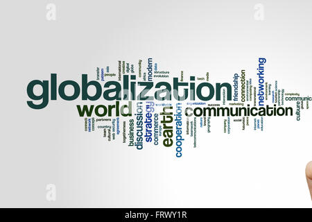 Globalization concept word cloud background Stock Photo - Alamy